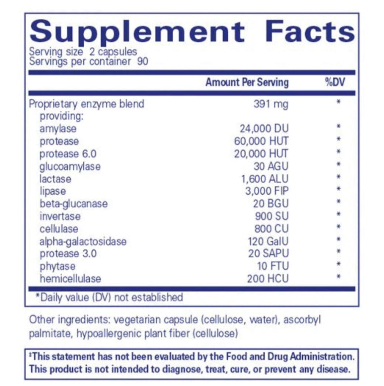 Digestive Enzymes Ultra - Pure Encapsulations 180ct | Alternative ...